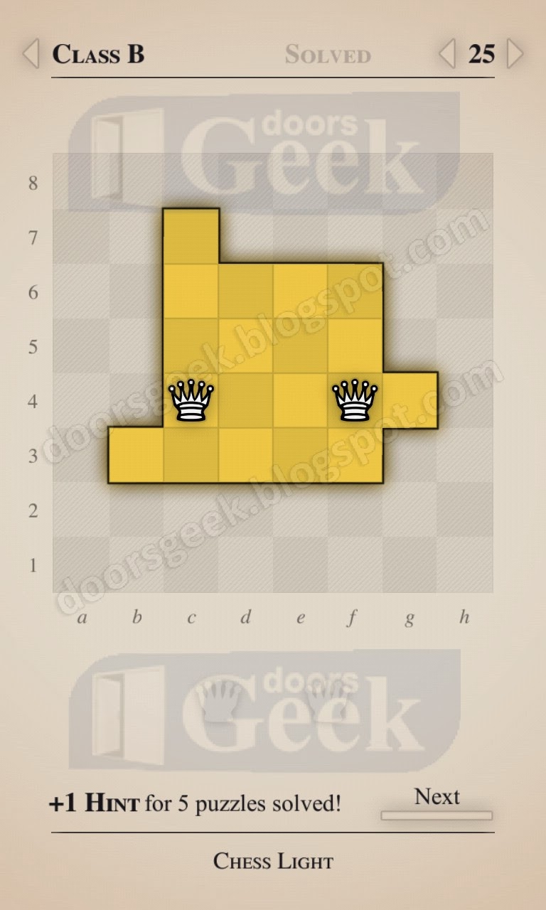 Chess Light [Class B] Level 25 ~ Doors Geek